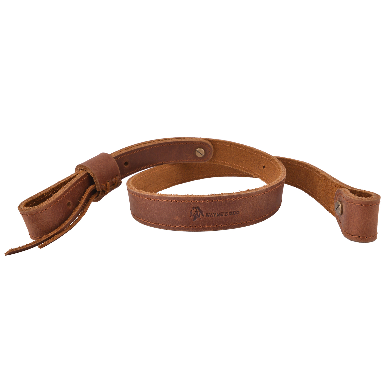 Classic 1 inch Wide Cow Hide Leather Rifle Sling Gun Strap Hunting Belt ...