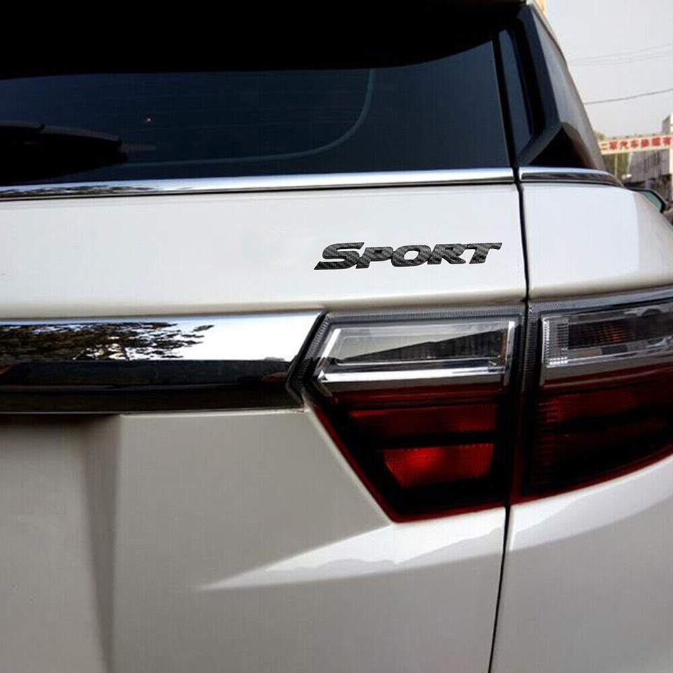 3D SPORT Logo Emblem Badge Sticker Trunk Bumper Decal Car Accessories ...