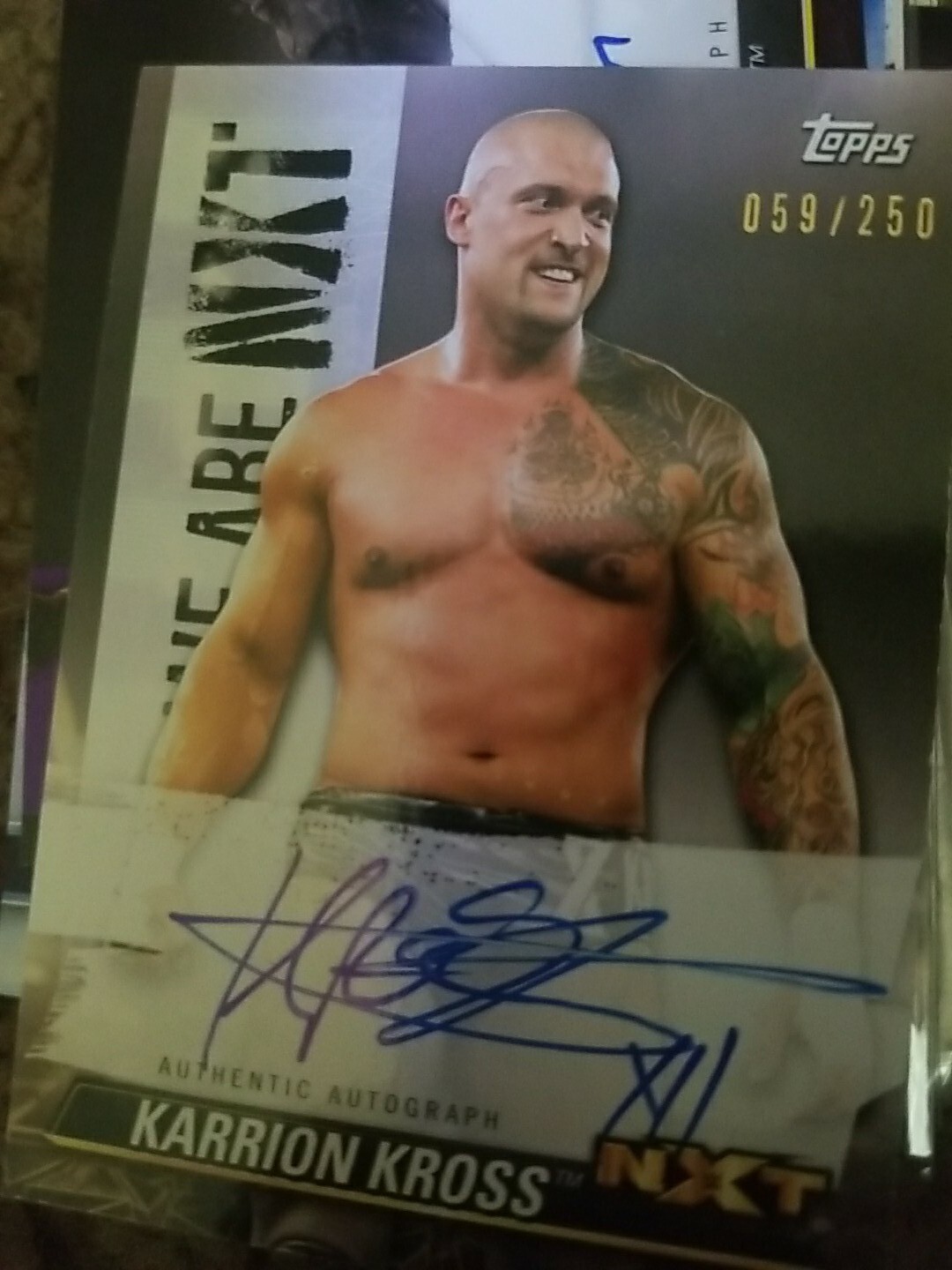 2021 Topps WWE NXT We Are NXT Karrion Kross Autograph #'d 59/250 | eBay