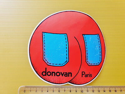 Adhesive Donovan Paris Sticker Autocollant Aufkleber Vintage 80s | eBay