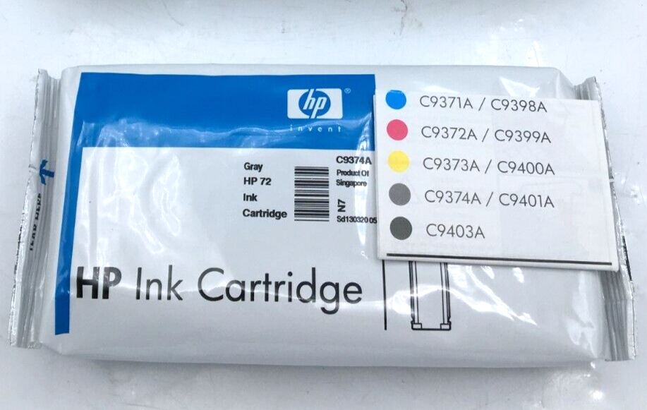 HP Designjet Ink Cartridge 72 Gray Expired 2015 New US Shipper | eBay