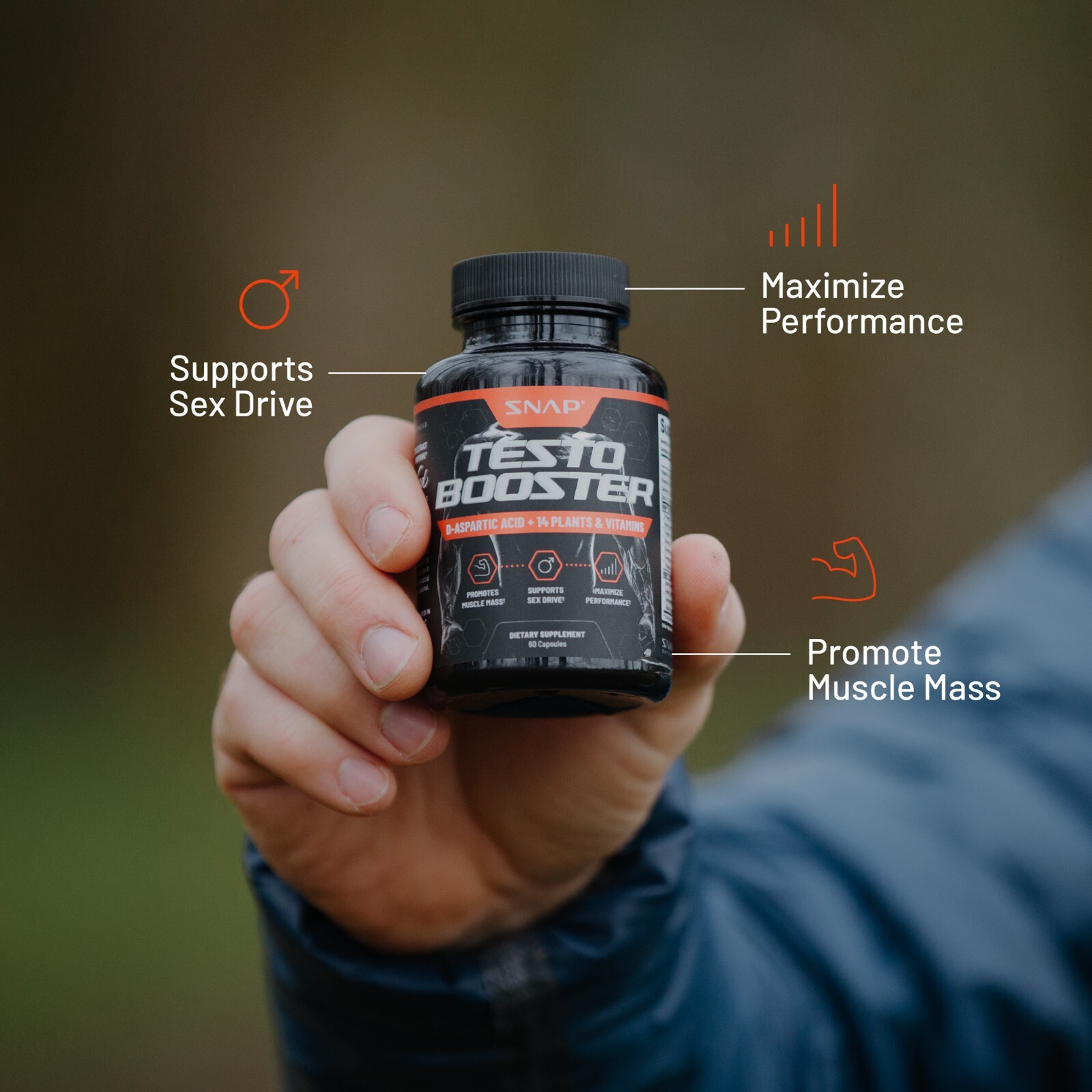 Testo for Men + Daily Multi Vitamins, Male Enhancement Pills, General ...