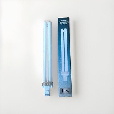 CROMPTON 11W 2 pin 840 Colour S Type Compact Fluorescent Pack Of 2 ...