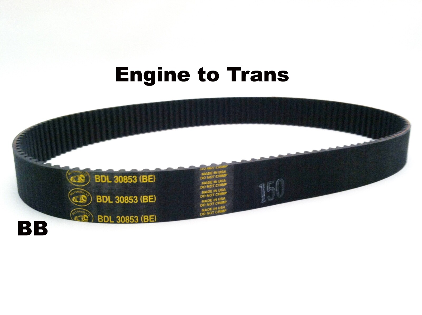 BDL 8mm 1 1/2" Primary Belt 132 Tooth Bullseye For Harley-Davidson BDL ...