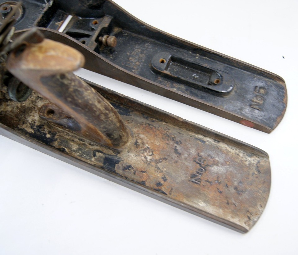 4 Vintage Stanley/Sears/Craftsman USA Made Woodworking Planes, No 5, 6 ...