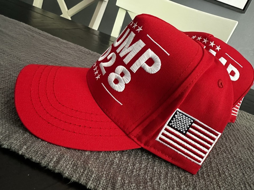 TRUMP 2028 OFFICIAL Red Hat Make America Great Again MAGA USA RARE SOLD ...