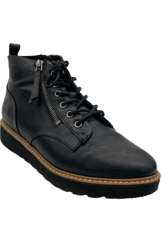 Naturalizer Side-Zip Leather Booties Eeva Black | eBay