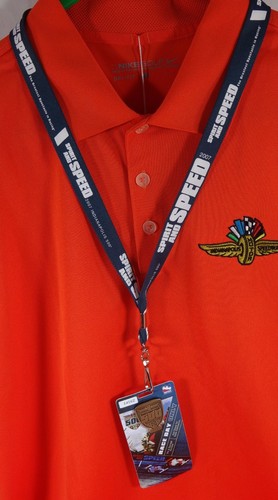 2007 Indianapolis 500 Bronze Pit Badge & Race Day Hard Card Lanyard ...