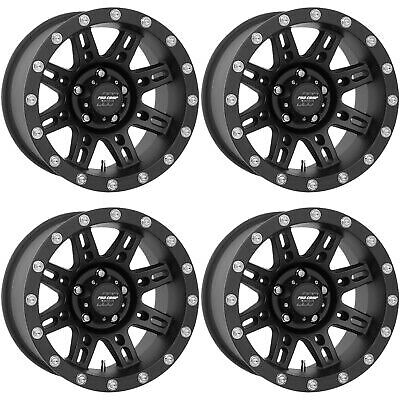 (Set-4) Pro Comp PA31 Stryker 20x9 5x5.5" +0mm Flat Black Wheels Rims ...