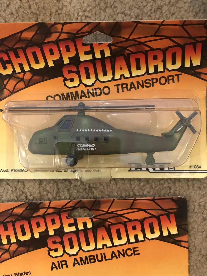 1986 ERTL CHOPPER SQUADRON AIR AMBULANCE HELICOPTER & Commando ...