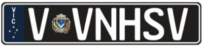 Commodore VN HSV Custom VIC Euro Number Plates - V-VNHSV - 520mm x ...