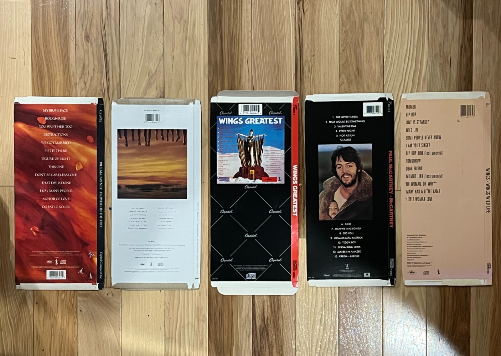 Lot of 5 EMPTY Long Boxes for Paul McCartney / Wings CDs • No Discs | eBay