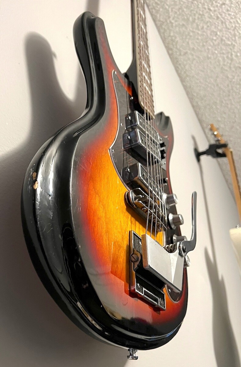 60's Silvertone Tiesco 1441 Vintage electric guitar ,3 Pickups | eBay