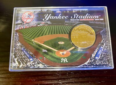 Yankee Stadium New York Yankees MLB 24 kt Gold Flashed Coin Medal ...