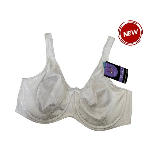 Bali White Wireless Comfy Bra Women Size 40C NWT | 10F-19 | eBay