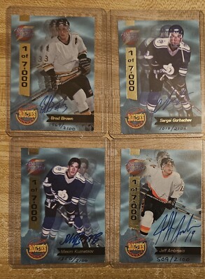 1994 Signature Rookies Maxim Kuznetsov, Brad Brown, Jeff Ambrosio ...