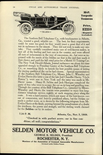 1909 PAPER AD CAR AUTO Great Chadwick Six Automobile Runabout Selden ...