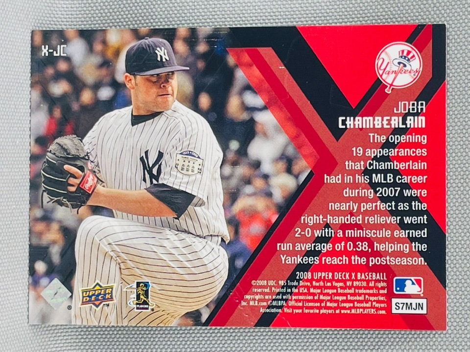 2008 Upper Deck X Baseball - JOBA CHAMBERLAIN #X-JC - XPONENTIAL X Holo ...