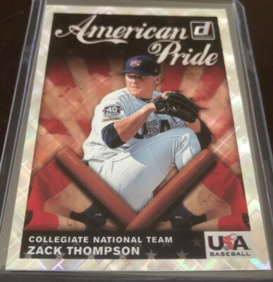 Zack Thompson 2019 Donruss American Pride Refractor # AP25, USA ...