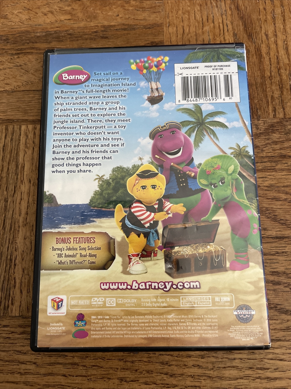 Barney Imagination Island The Movie DVD 884487106956| eBay
