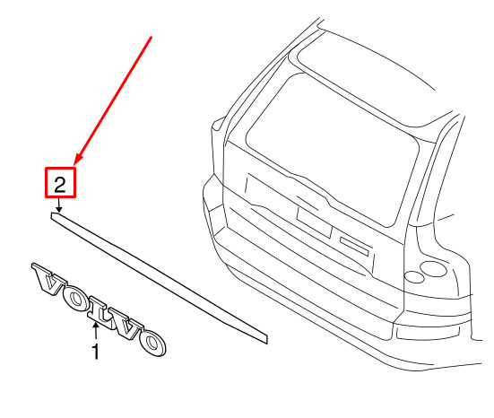 NEU VOLVO XC90 MK1 HECKKLAPPEN-TRIM-FORMTEIL 30695582 ORIGINAL online ...