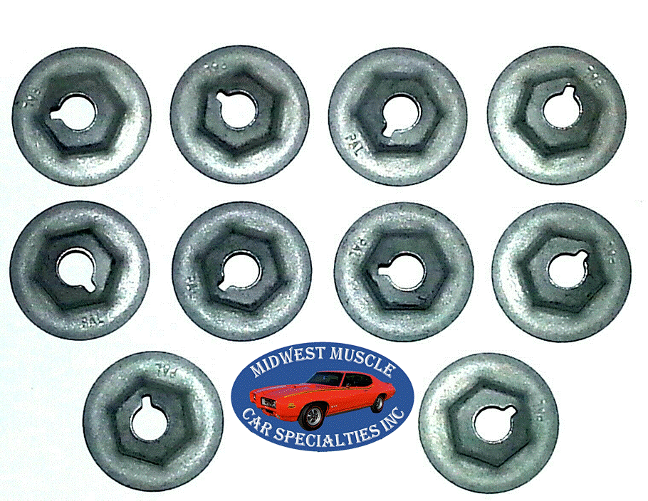 Trim Molding Moulding Clip 1/4-20 Stud Nuts Fits Chrysler Dodge ...