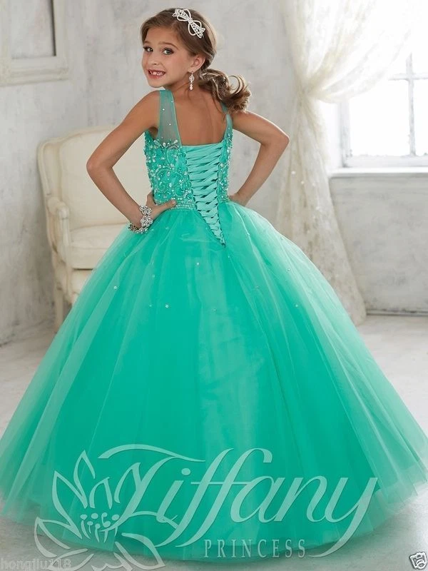 Tiffany Blue Flower Girl Dresses