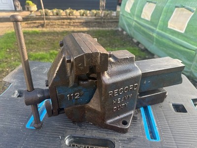 Vintage Record No. 112P 112 Heavy duty Quick Release Bench Vice Vise 32 ...
