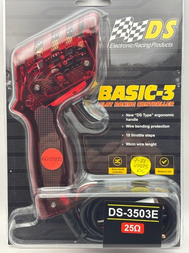 DS 1/32 -HO MAGNET CAR SLOT CAR CONTROLLER 25 OHM BOOTED LEADS WITH ...