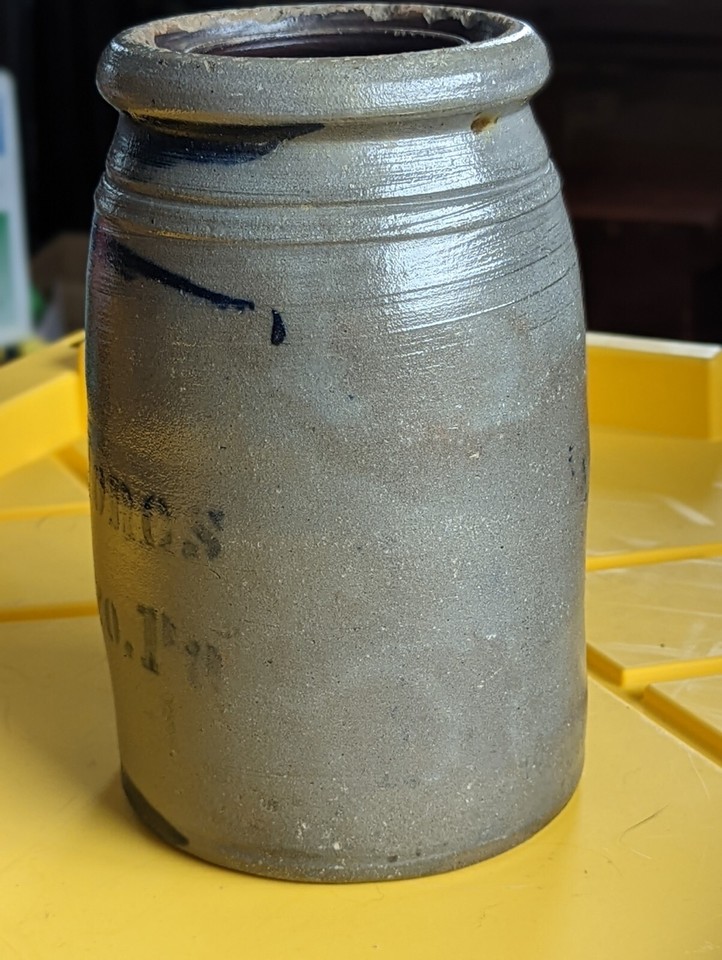 ***AWESOME*** 3 Striped Stoneware Jar From HAMILTON JONES GREENSBORO PA ...