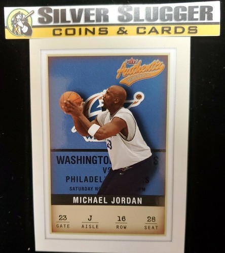 2001-02 Michael Jordan Fleer Authentix Basketball Card #16!🔥 | eBay
