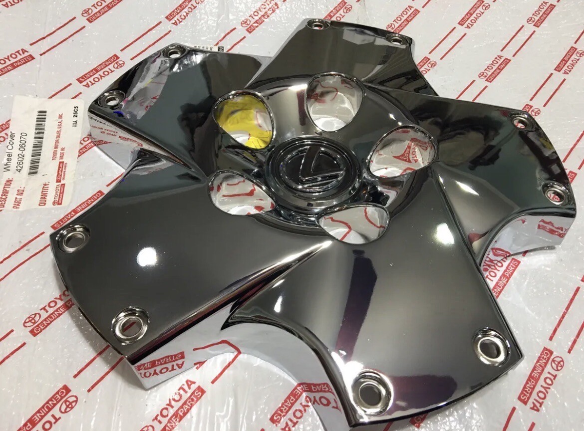 1 *NEW LEXUS SC430 TWISTED STYLE CHROME WHEEL CENTER CAP UPGRADE 2002 ...