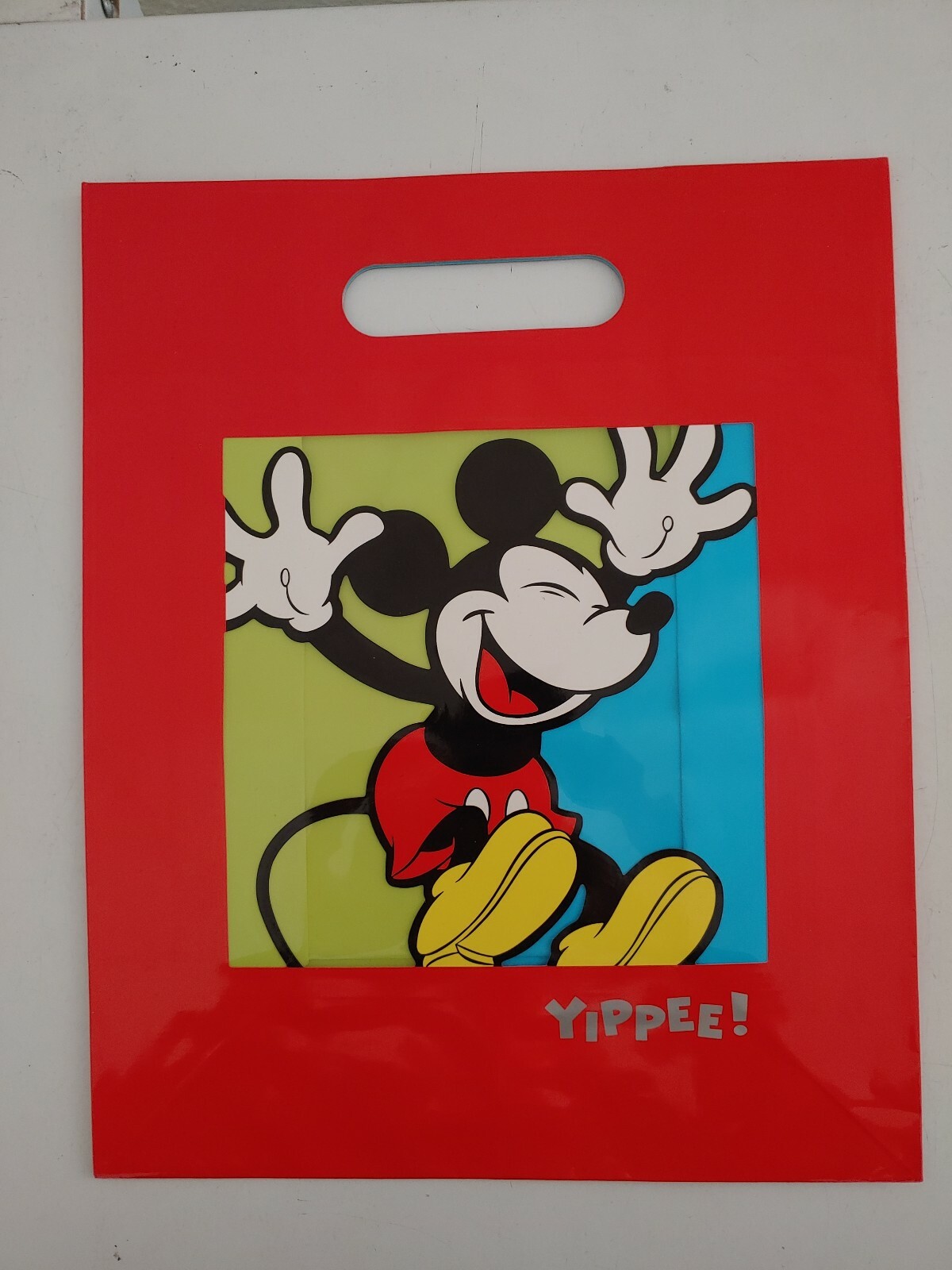 Hallmark Disney Mickey "Yippee!" Gift Bag - Medium Size | eBay