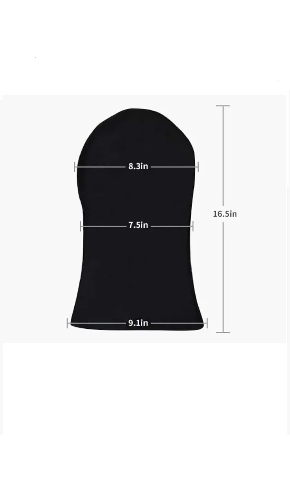 2nd Skin Full Face Mask - Premium Black - Sleek Cosplay - Unisex - Pack ...