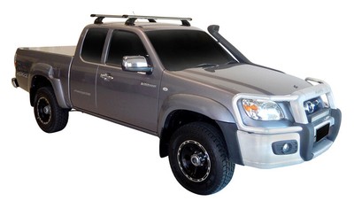 Prorack Silver 2 Bar Heavy Duty Through Bar kit to suit Mazda BT-50 ...