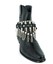 Boot Chain Strap Biker Western Boots Silver Chains Leather Straps Real ...