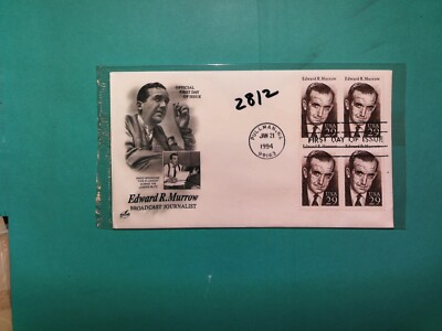 U. S.Stamp FDC- 2812 - Edward R. Murrow - ArtCraft cachet- comb ...