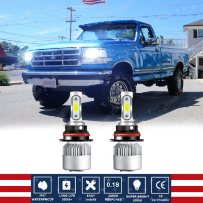 For Ford F-150 1998-2003 6000K 2X 9007 HB5 LED Headlight High/Low Beam ...