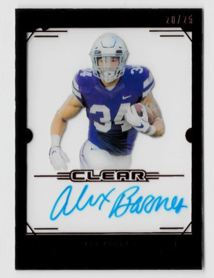 Alex Barnes 2019 Leaf Trinity Clear Autograph Red Rookie #CA-AB1 /25 ...