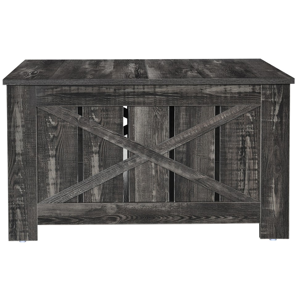 Square Coffee Table with Storage for Living Room Modern Center Cocktail ...