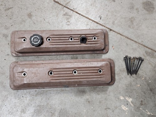 87 Corvette MAGNESIUM VALVE Center Bolt COVERS 88 89 90 91 TPI GM Chevy ...