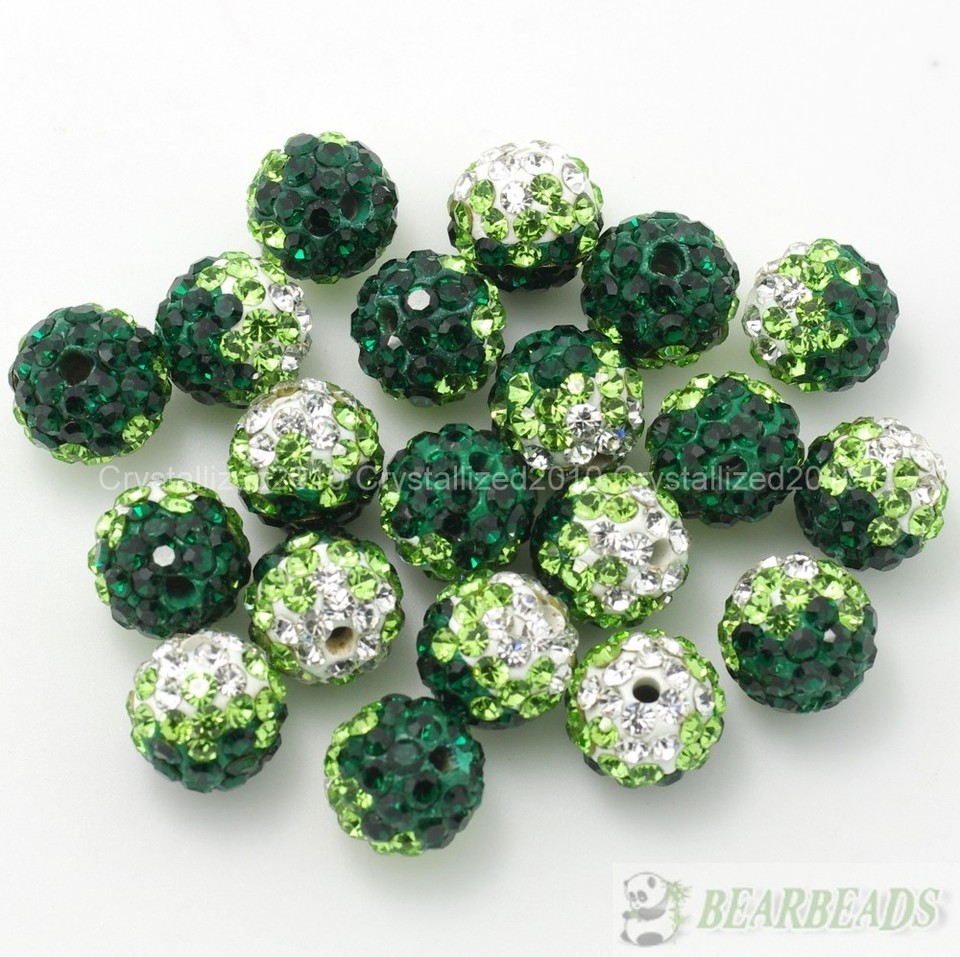 Wholesale 40 Czech Crystal Rhinestones Pave Clay Round Disco Ball ...