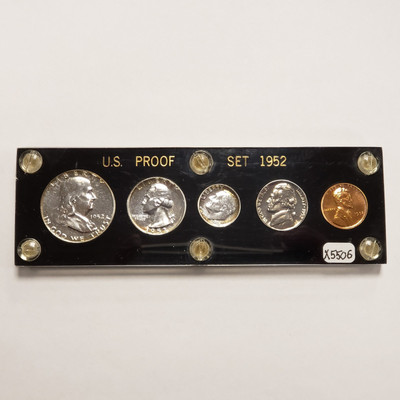 1952 US United States Silver Proof Set - Holder - Original PQ - X5506 ...
