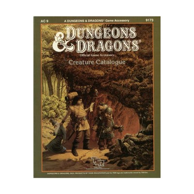 TSR Basic D&D Creature Catalog (1st Ed) VG+ | eBay