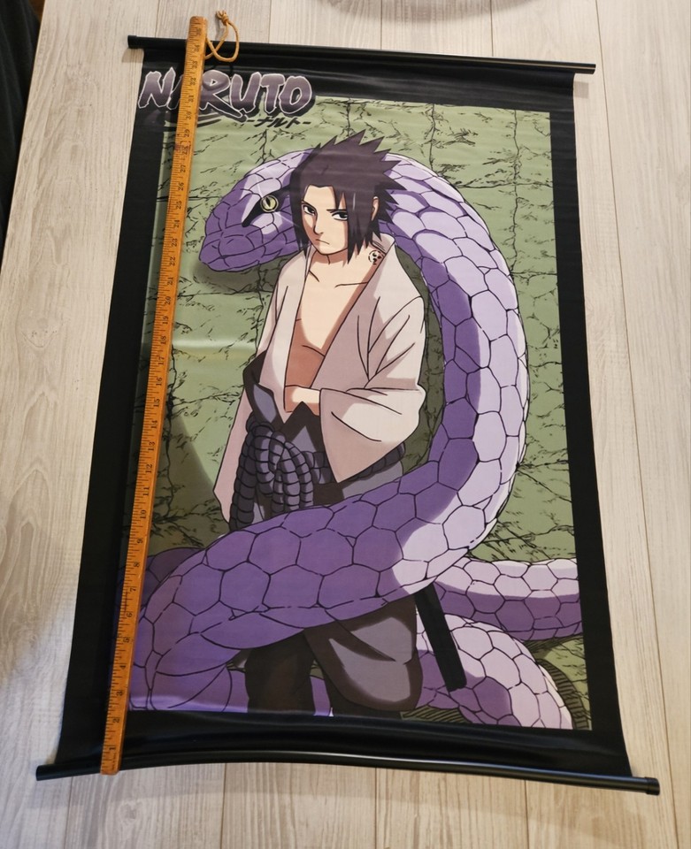 Naruto Sasuke Uchiha Anime Manga Flag Banner Wall Scroll | eBay