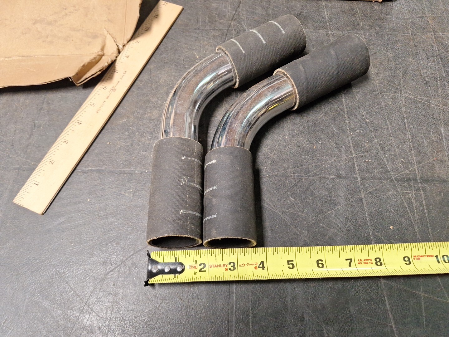 Hilton Chrome Flathead Ford/Mercury V8 Radiator Hose Kit Rare Vintage ...