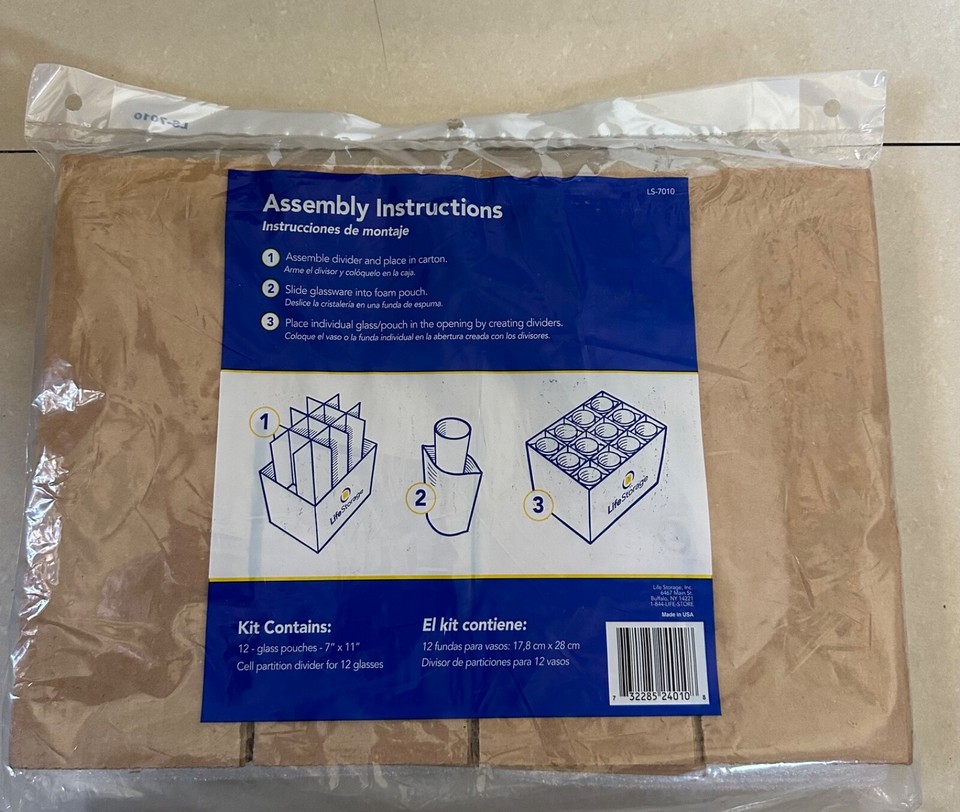 Glass Divider Kits for Moving, Kitchen Moving Box Kit Dish Packing ...