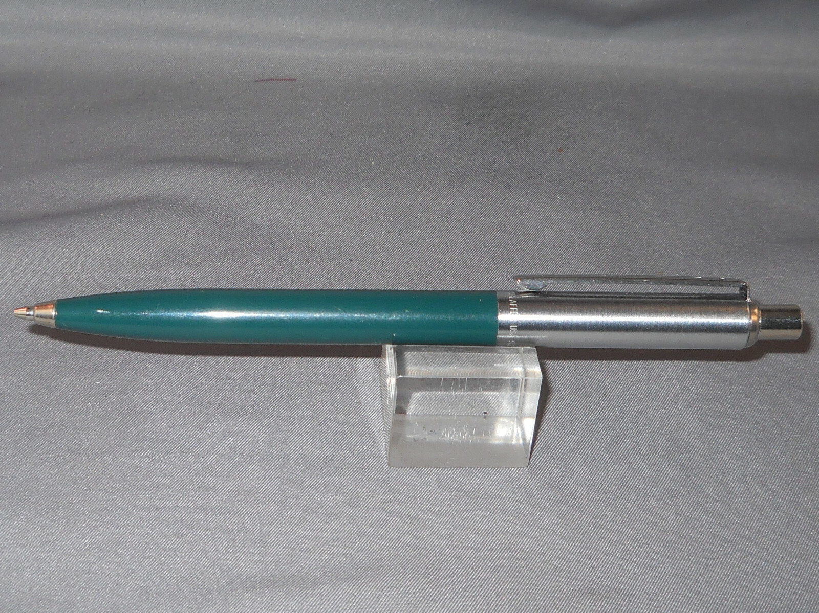 Sheaffer White Dot Green and Chrome Ball Pen--push button--new old ...