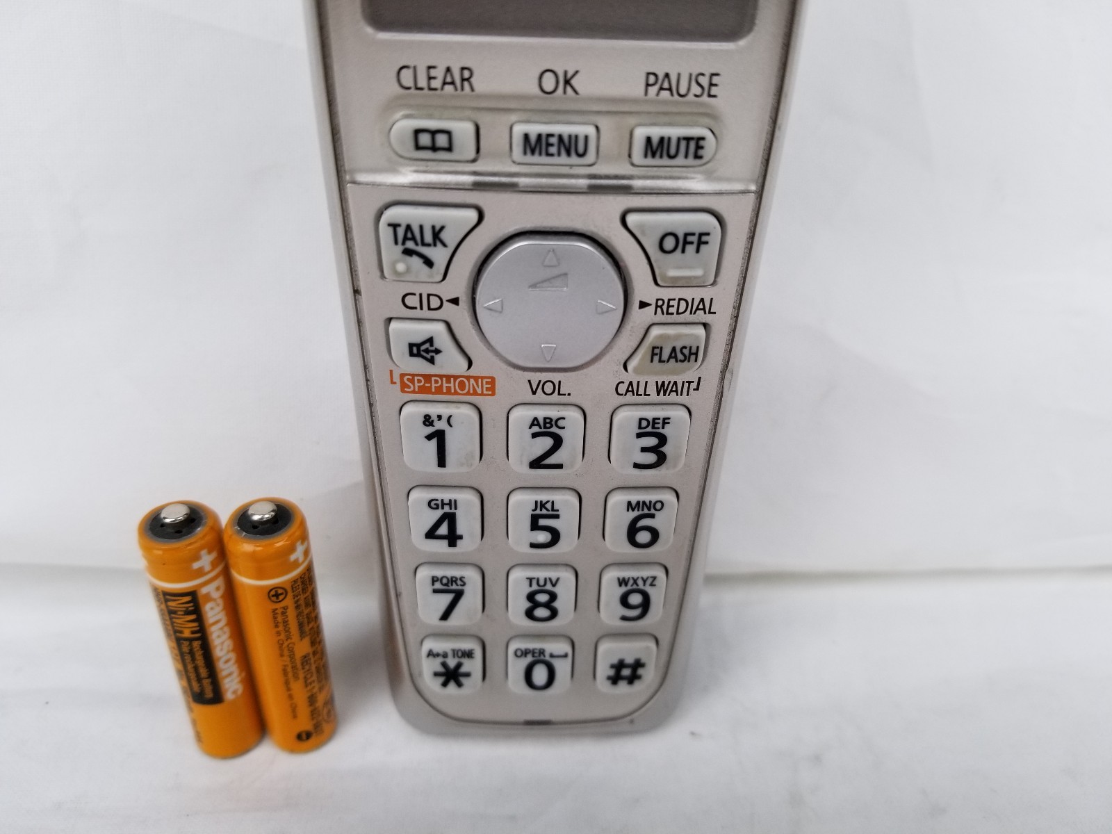 Panasonic KX-TGA402 CORDLESS EXPANSION HANDSET WITH BELT CLIP KX ...