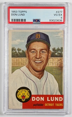 1953 Topps Baseball #277 Don Lund Detroit Tigers PSA VG-EX 4 | eBay
